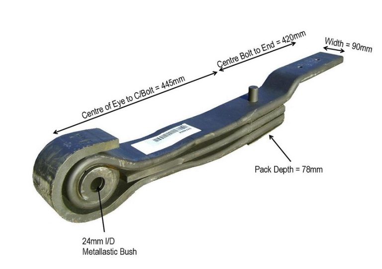 2474864 2031369 SCANIA Spring Mid Axle 3 Leaf Spring - S & M Springs